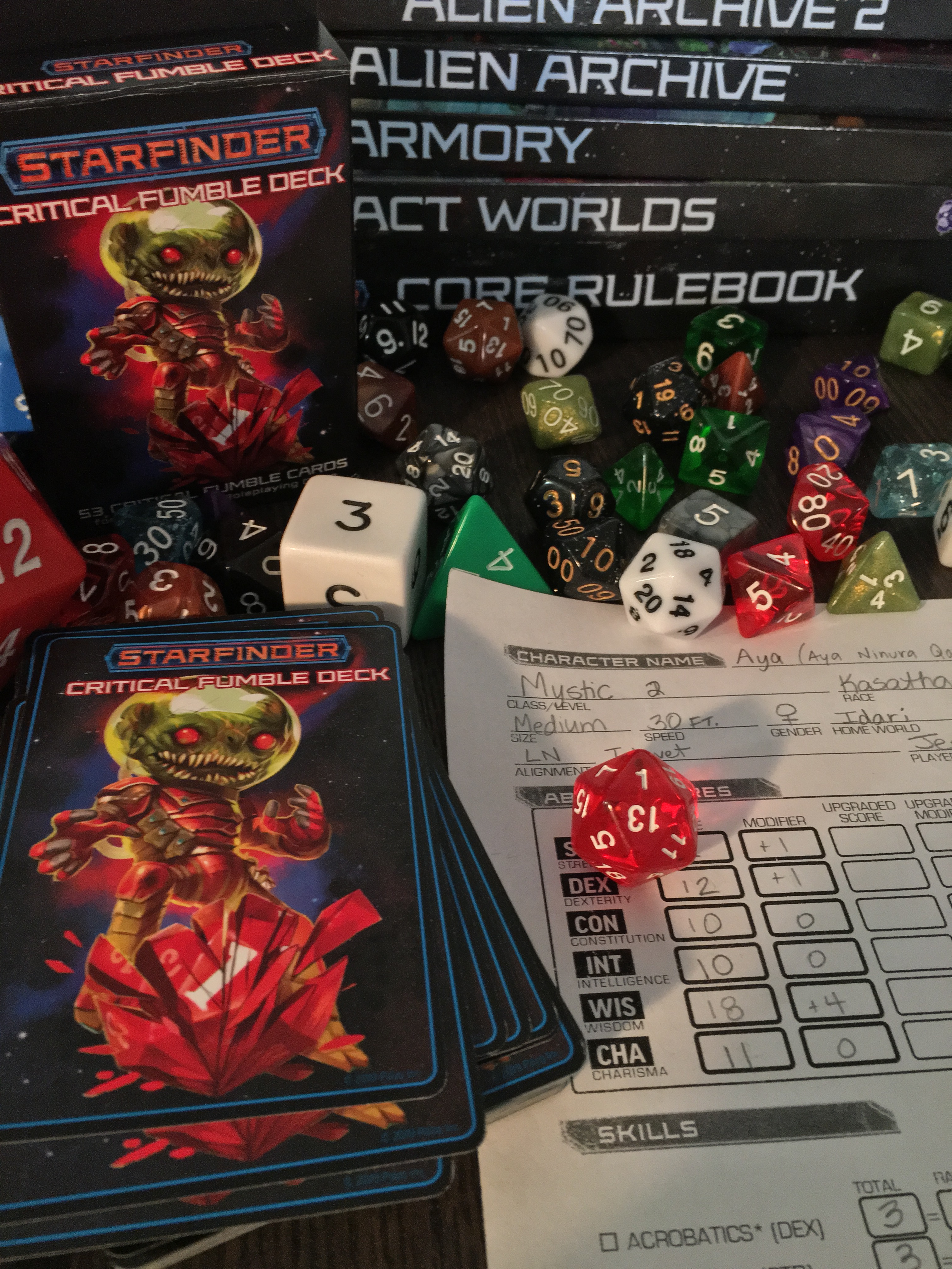 Starfinder Critical Fumble Deck – d20 Diaries