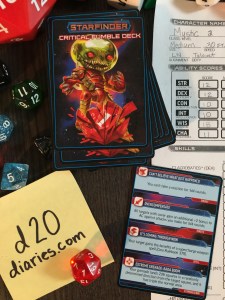 Starfinder Critical Fumble Deck – d20 Diaries
