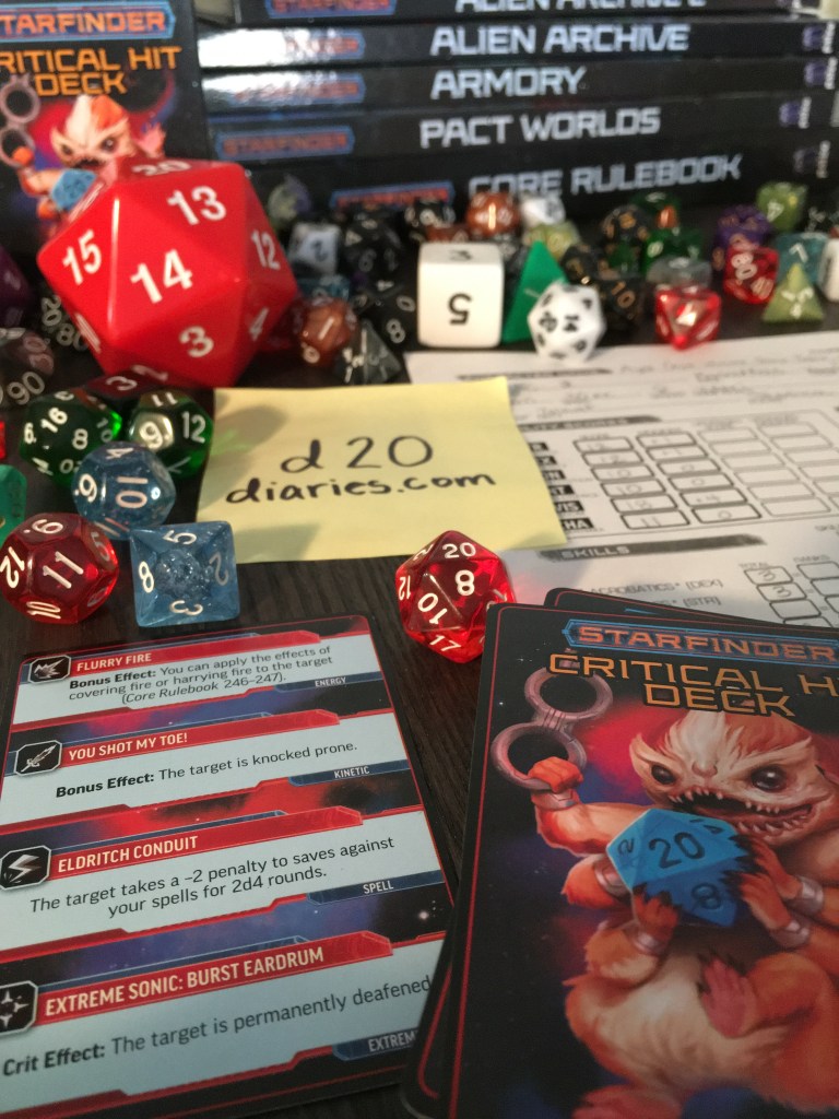 Starfinder Critical Hit Deck – d20 Diaries
